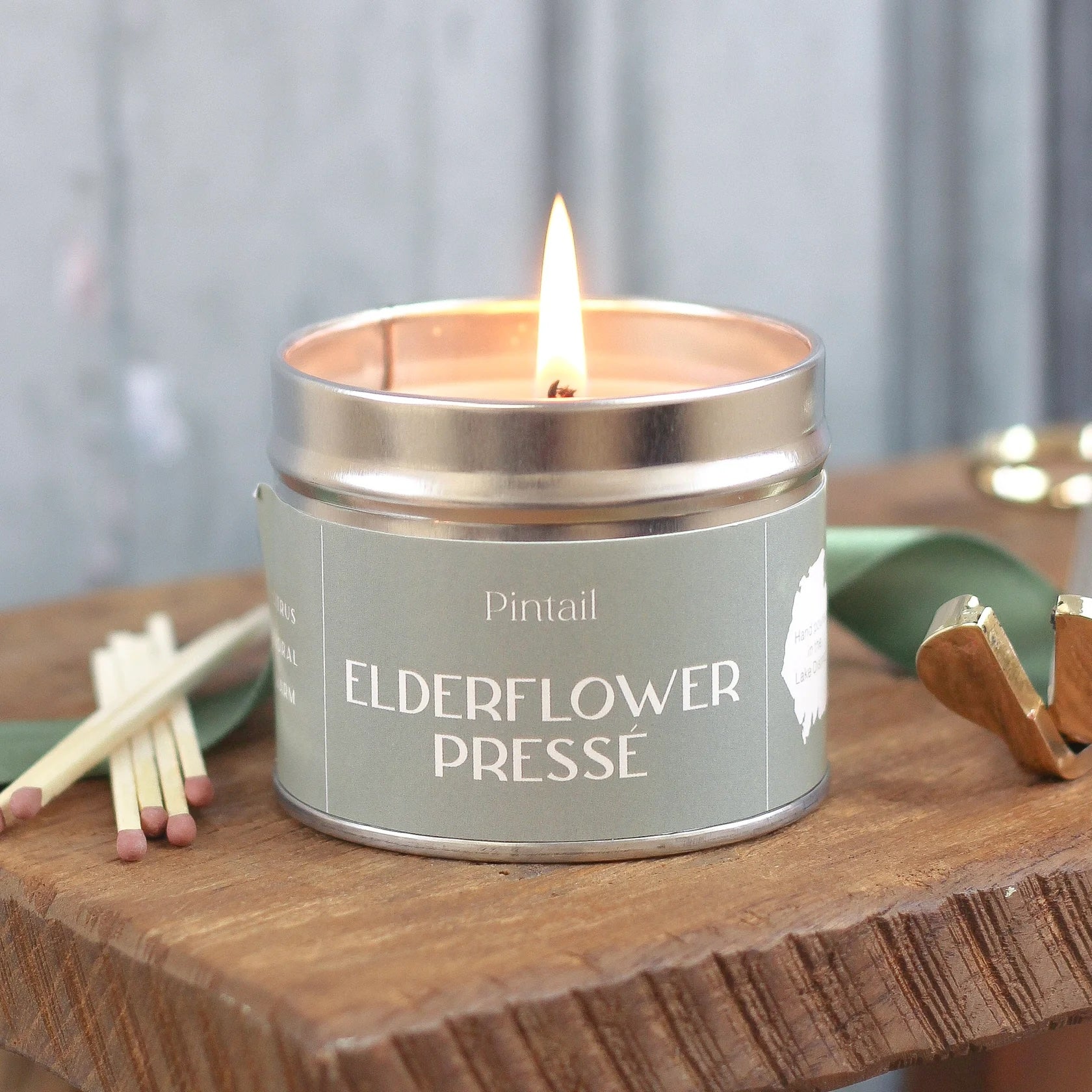 Elderflower Presse Candle | UK Made Spring Candles | Primrose Living