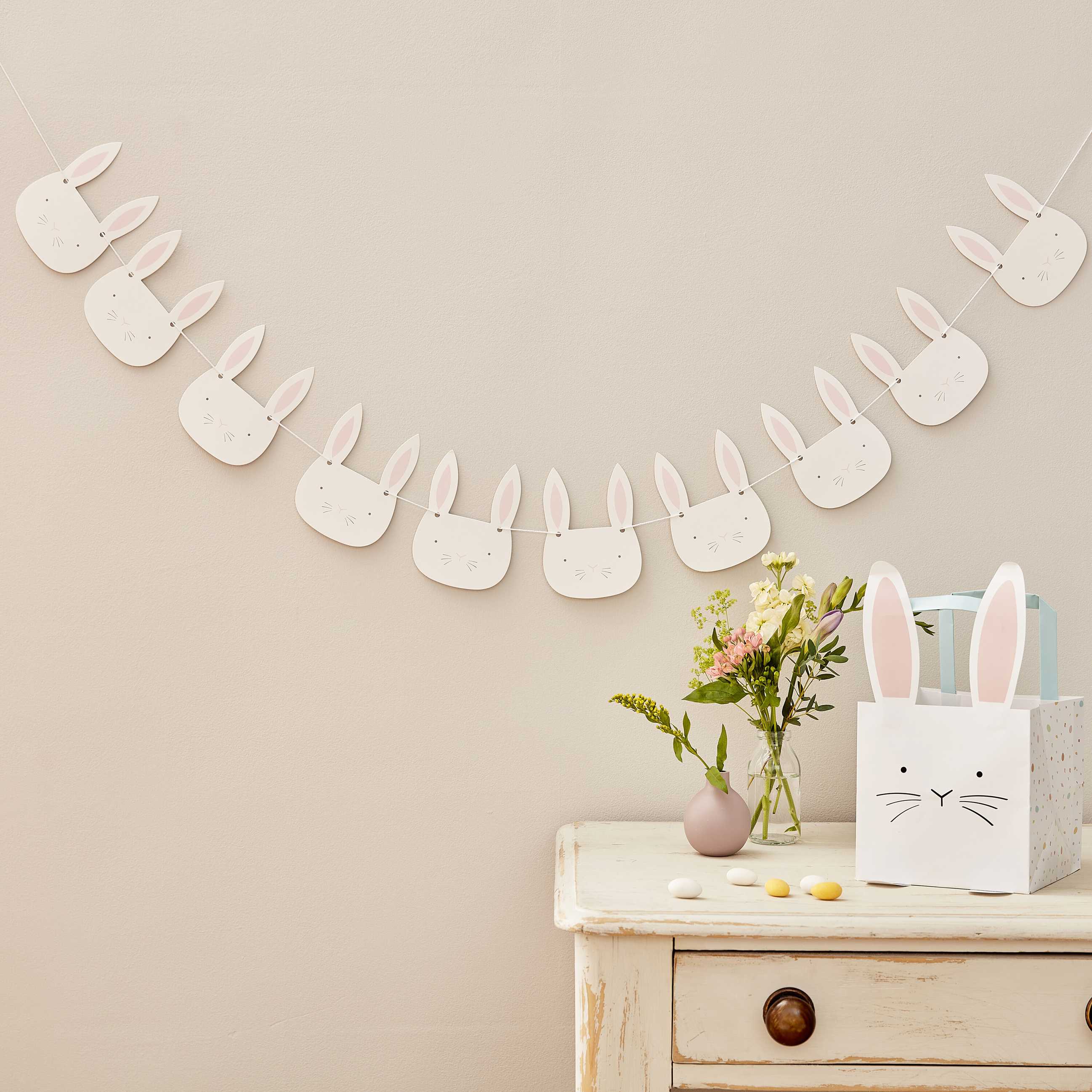 Easter Bunny Bunting | Easter Partyware | Primrose Living UK